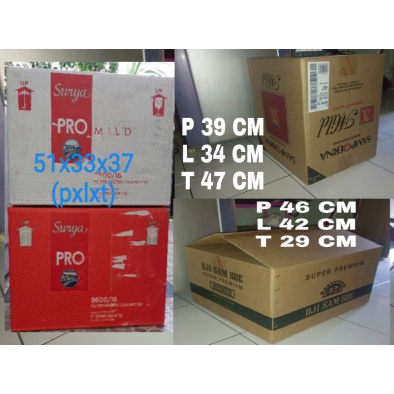 Jual kardus/box/karton/kardus jumbo/kardus samsu refil/kardus packing ...