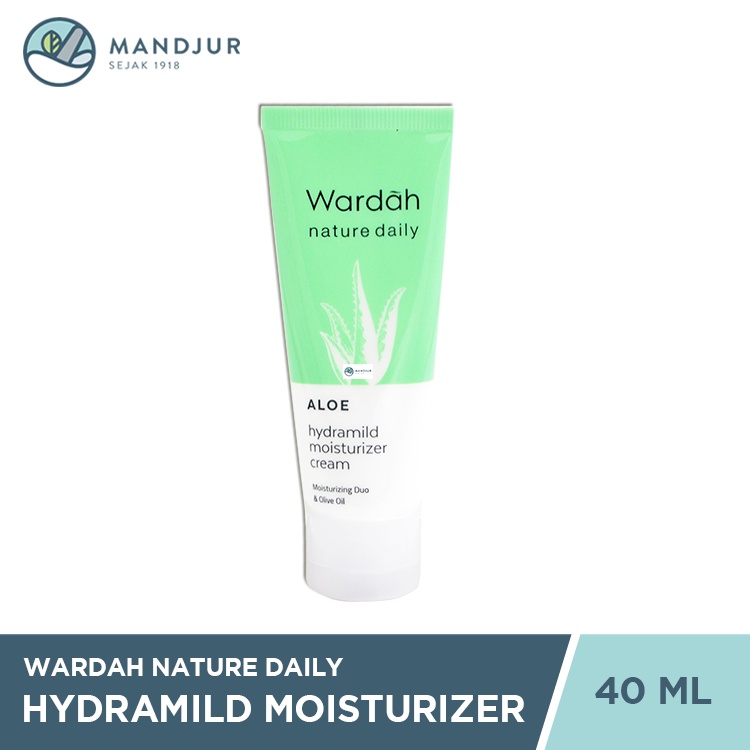 Jual Wardah Nature Daily Aloe Hydramild Moisturizer Cream 40 ML ...