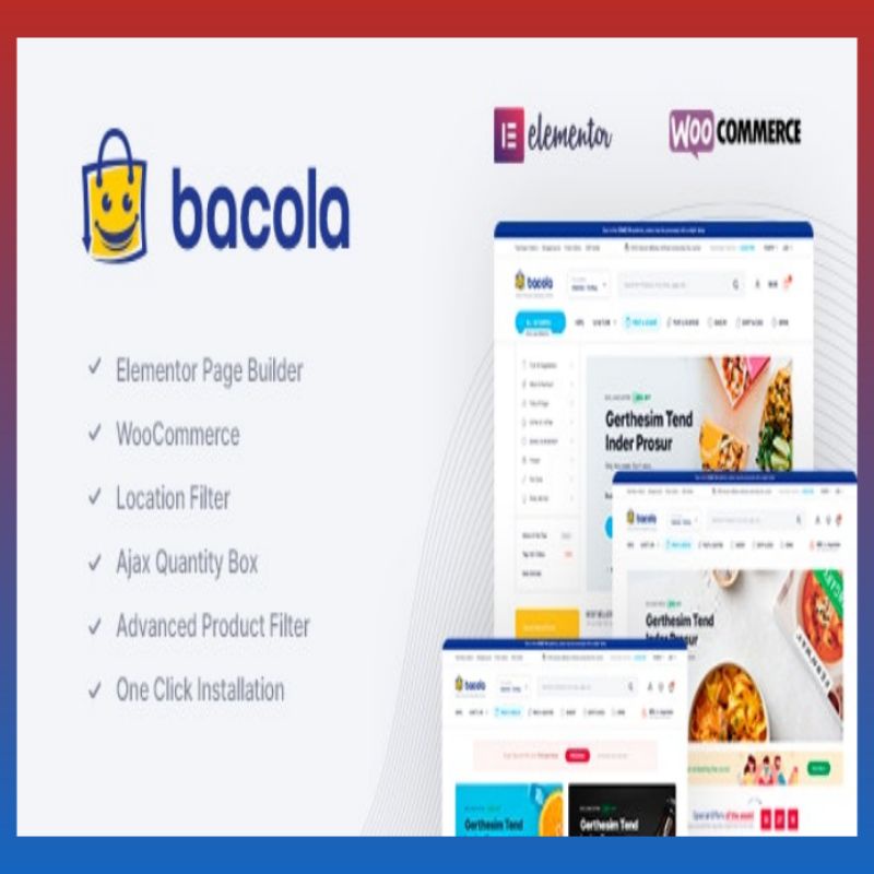 Jual BACOLA - GROCERY STORE AND FOOD ECOMMERCE THEME | Shopee Indonesia