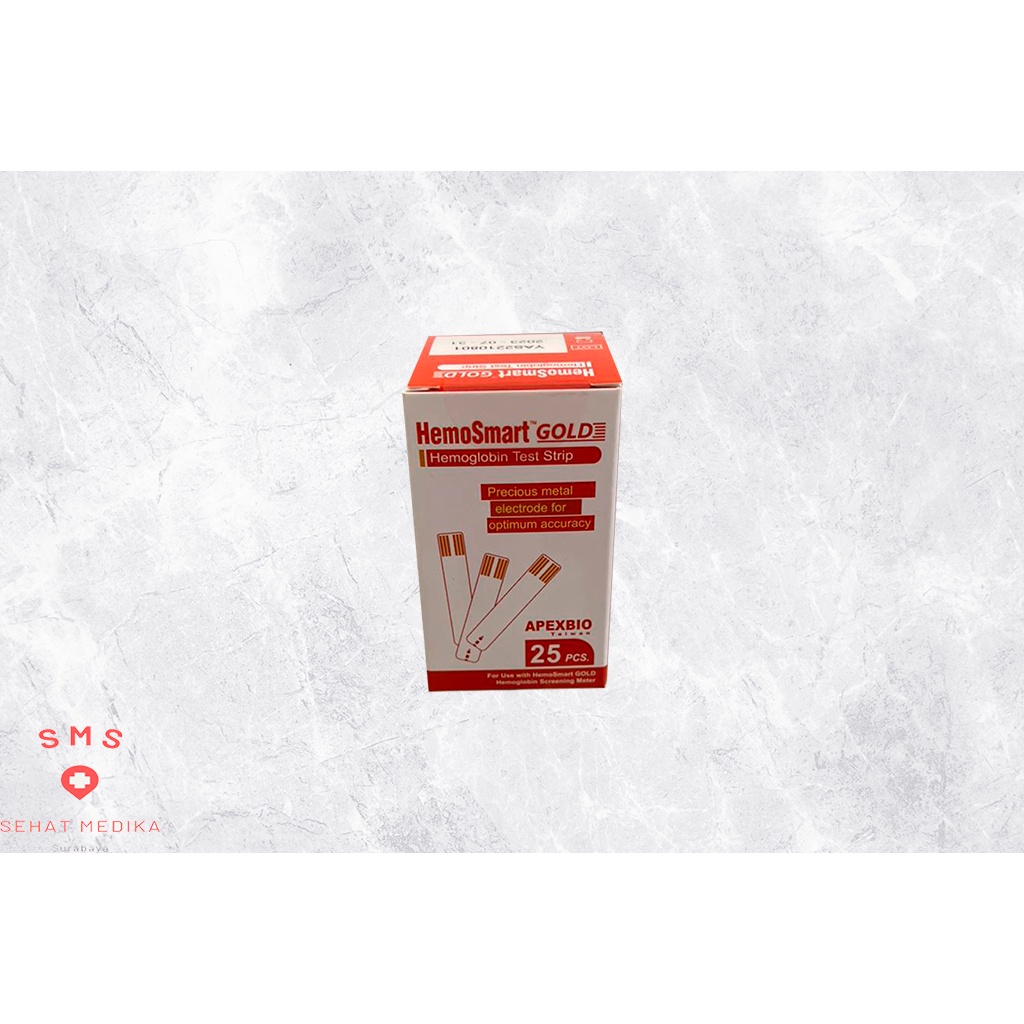 Jual APEXBIO HemoSmart Gold Hemoglobine Strips 25 | Shopee Indonesia
