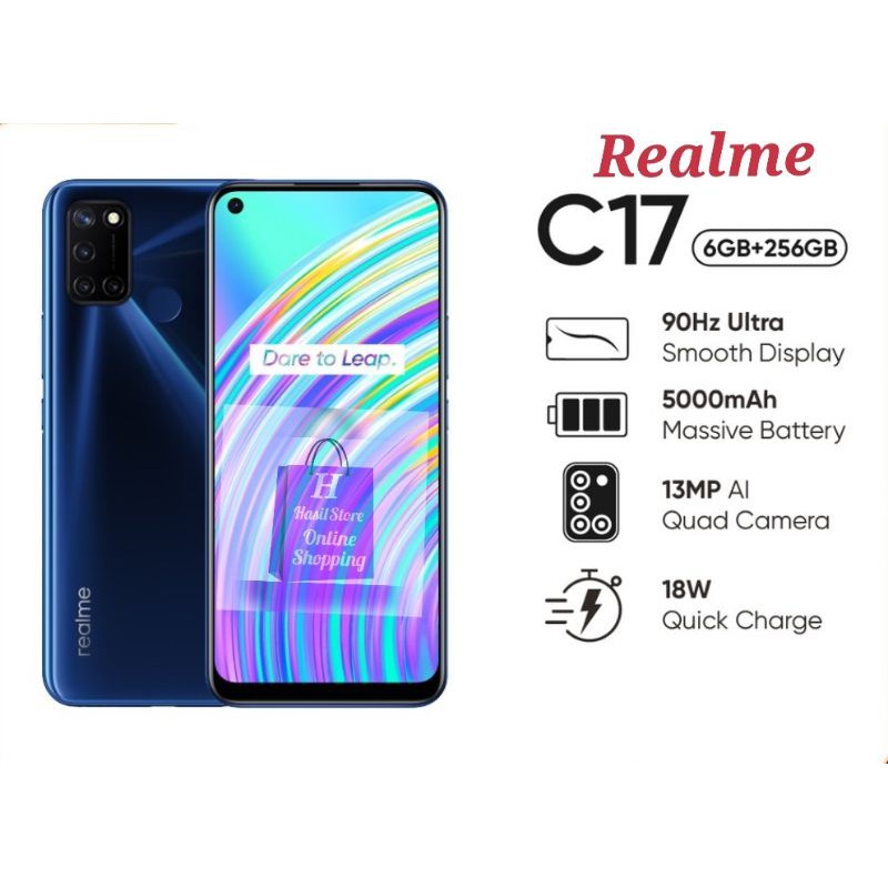 Jual realme C17 6/256GB [90Hz Display, 5000mAh Massive Battery, 13MP Quad Camera] | Shopee Indonesia