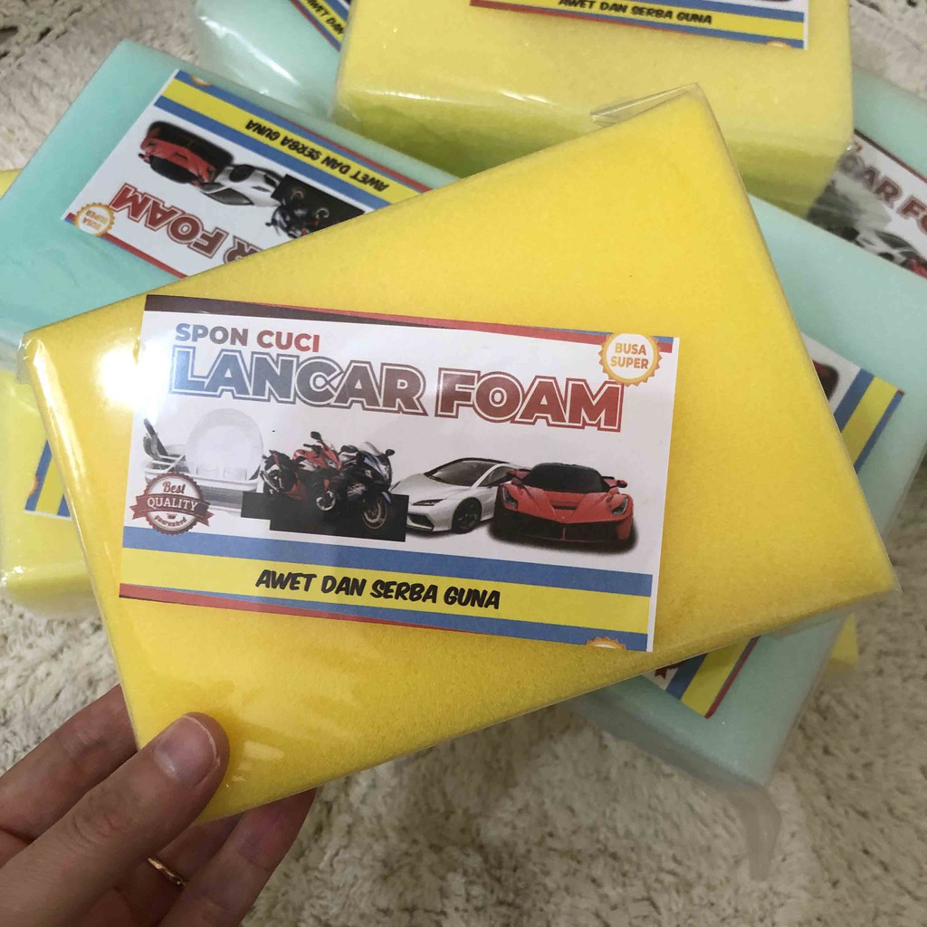 Jual Sponge JUMBO spons busa cuci motor mobil lap pembersih dapur ...