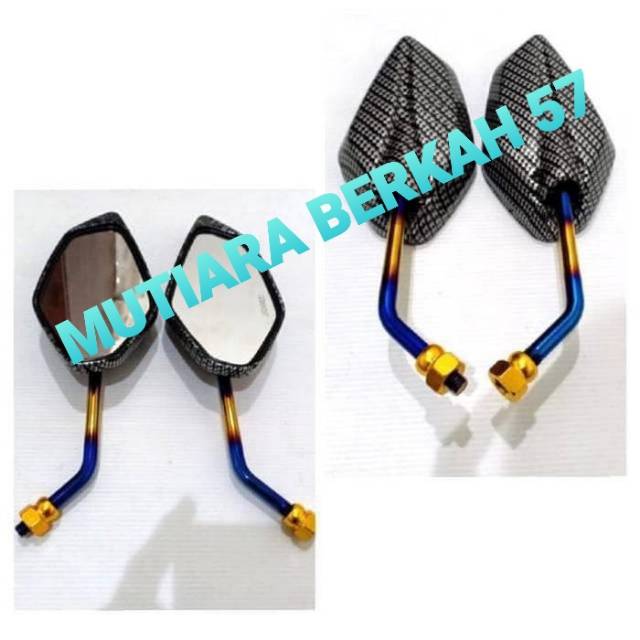 Jual Variasi Spion Carbon 2 Tone Tiang Pendek Model Jupiter Universal ...