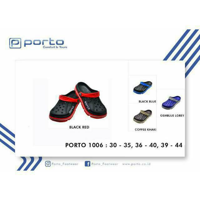 Jual Porto Sandal Selop Pria 1006M Size 39-44 | Shopee Indonesia