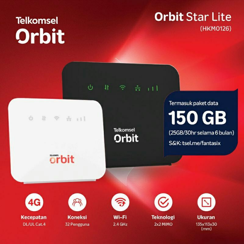 Jual Telkomsel Orbit Star Lite /Star G1 HKM0126 Modem Router | Shopee ...