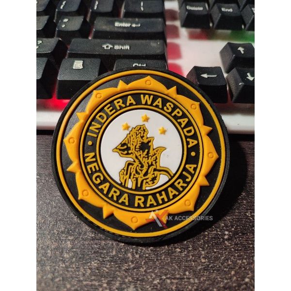 Jual patch rubber/emblem karet/intelkam/polisi/intel/tempelan velcro 3D ...