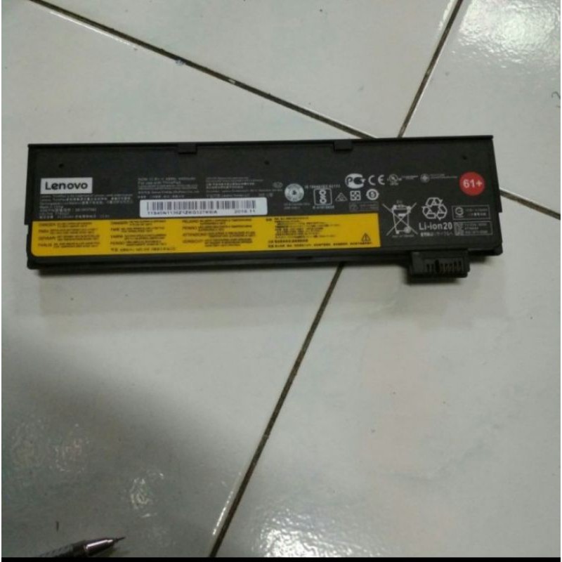 Jual Battery Thinkpad 61+ 6 Cell T470 T480 T570 T580 TP25 A475 Original ...