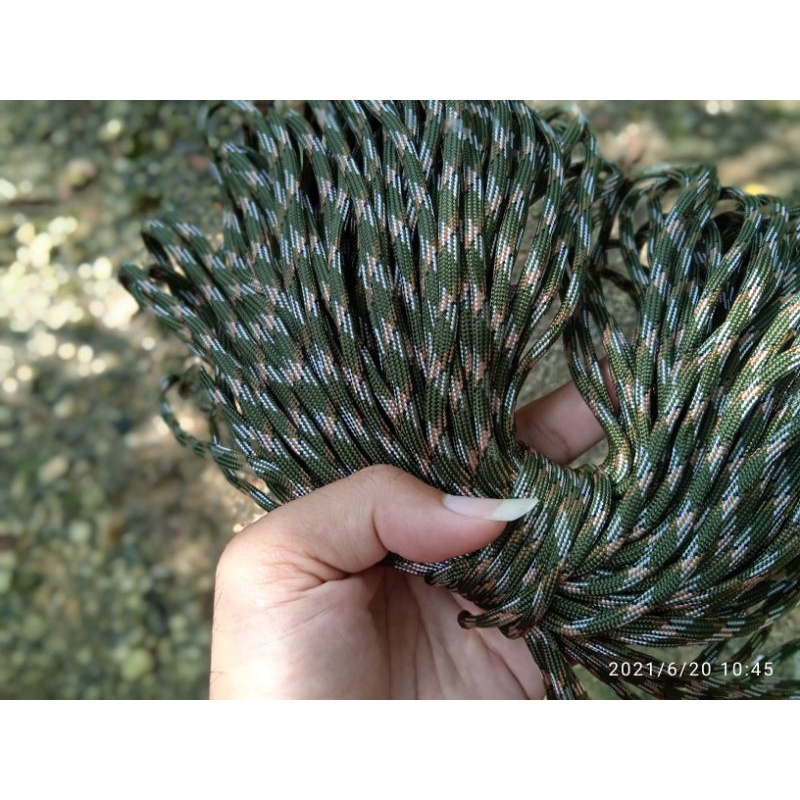 Jual Tali paracord 5mm per ikat, tali bilah, tali survival, tali ...