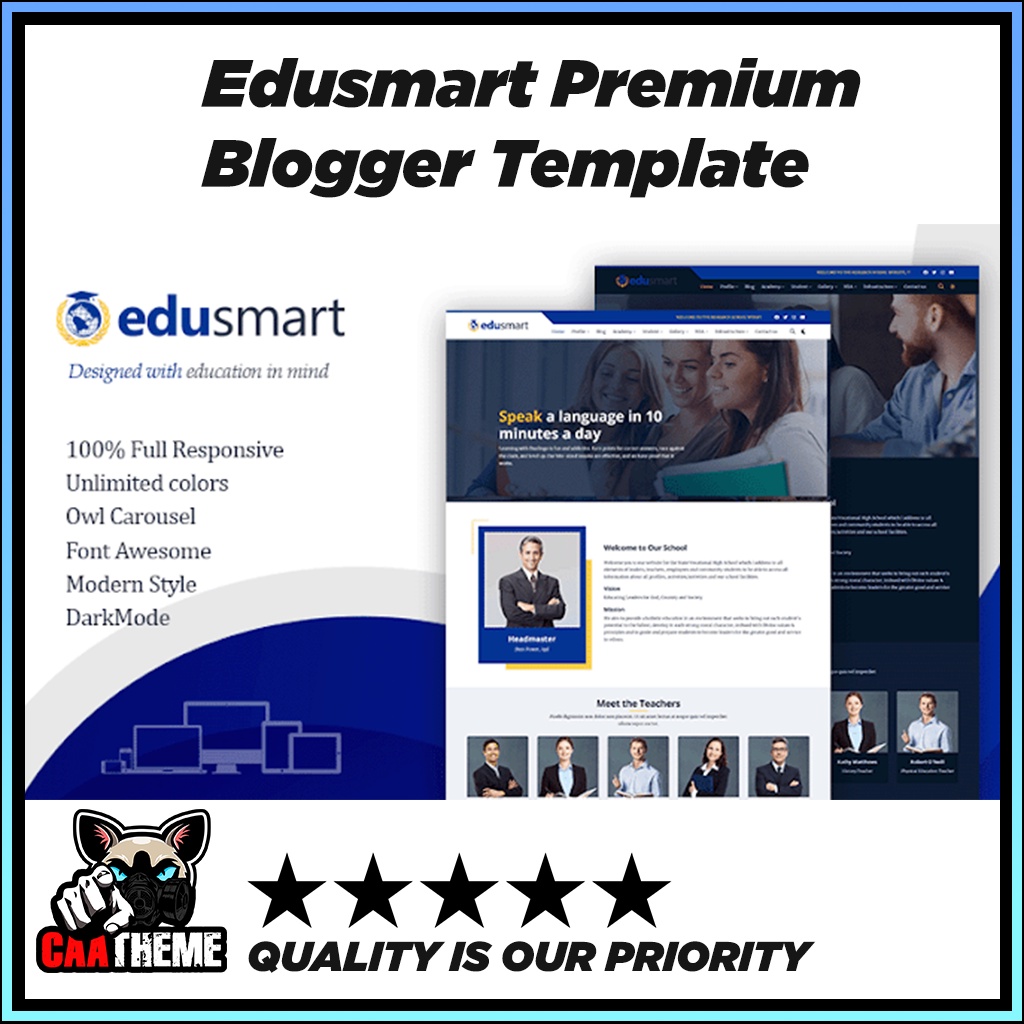 Jual Edusmart Blogger Template Premium - Template Desain | Shopee Indonesia