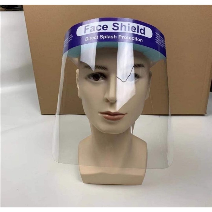 Jual MASKER MASK FACE SHIELD PELINDUNG WAJAH APD ANTI FOG BAHAN PETG ...