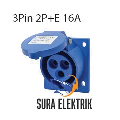 Jual PANEL SOCKET 3Pin 2P+E 16A CEE-313 | Shopee Indonesia