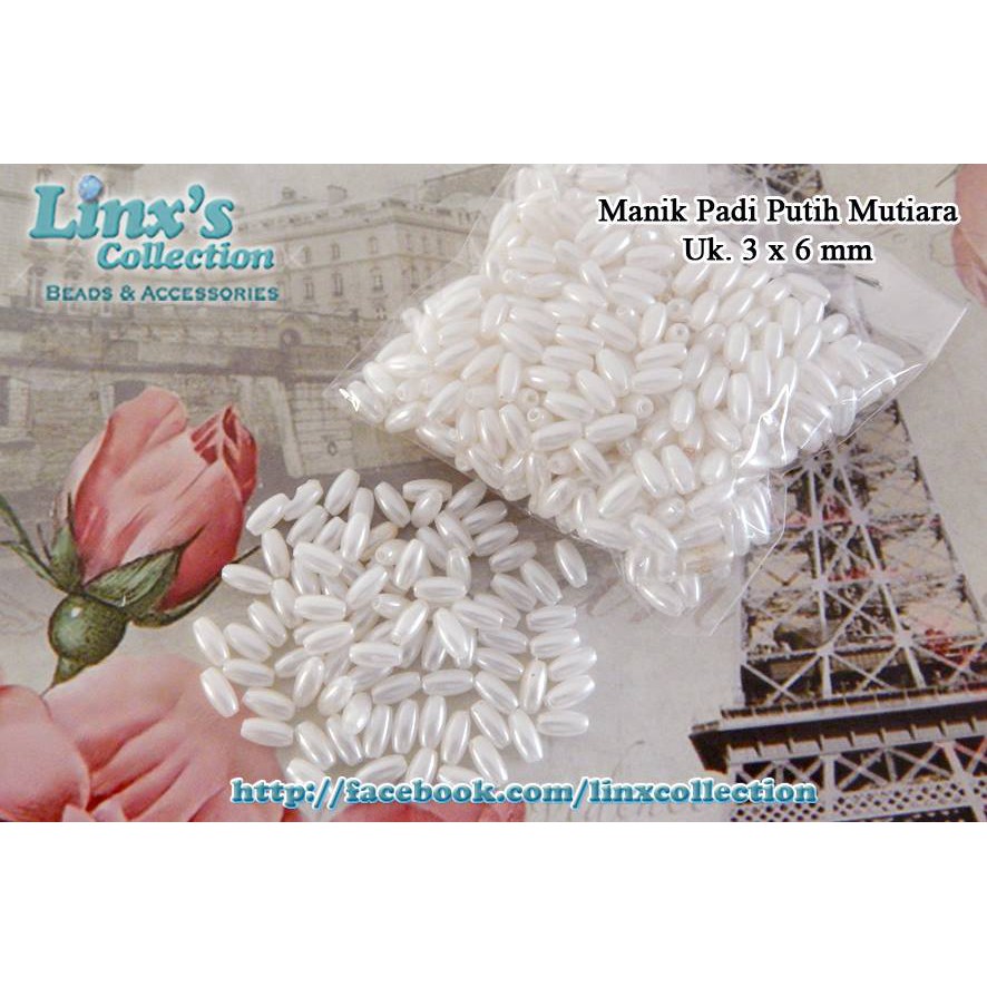 Jual Manik Plastik Padi Uk. 3x6 mm | Shopee Indonesia