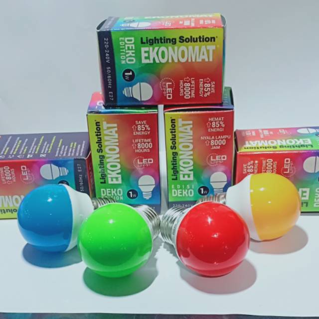 Jual Lampu LED warna 1watt | Shopee Indonesia