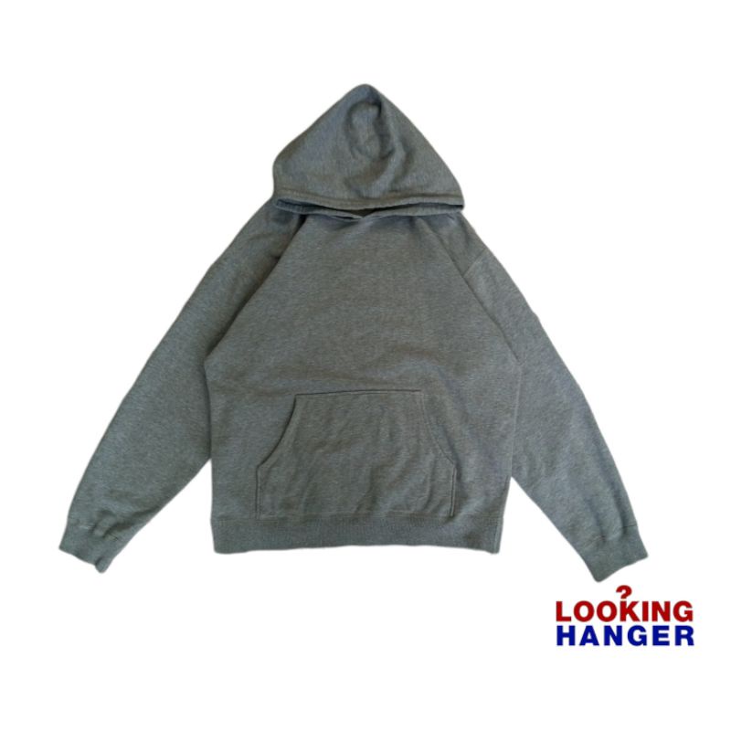 Jual Hoodie Blank Grey Boxy Fit Hodie Basic Relaxed Hoddie Pria Vintage ...