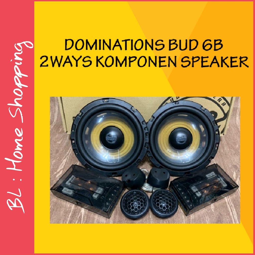 Jual Speaker Split Dominations Bud 6S Speaker 2 way | Shopee Indonesia