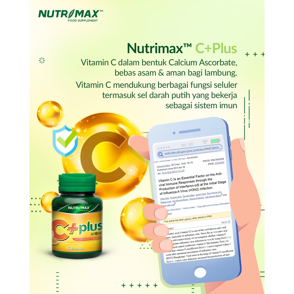 Jual ( Kemasan Baru ) Nutrimax C+ Plus - 60 Tablets | Shopee Indonesia
