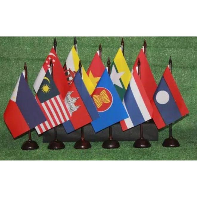 Jual BENDERA MEJA ASEAN SATU SET BENDERA ASEAN | Shopee Indonesia