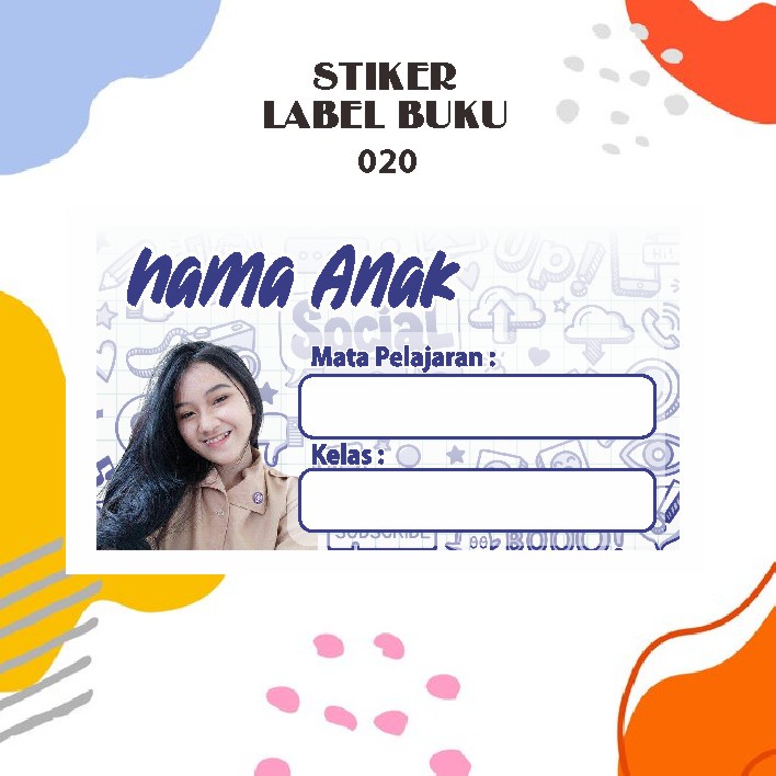 Jual Stiker Lebel MATA PELAJARAN SEKOLAH - untuk buku tulis | Shopee Indonesia
