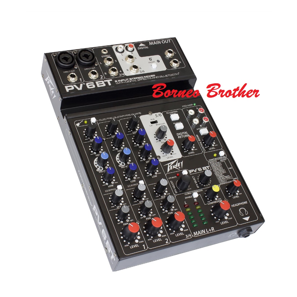 Jual Peavey PV 6BT PV-6BT PV6BT Original Mixer Analog 6 Channel w ...