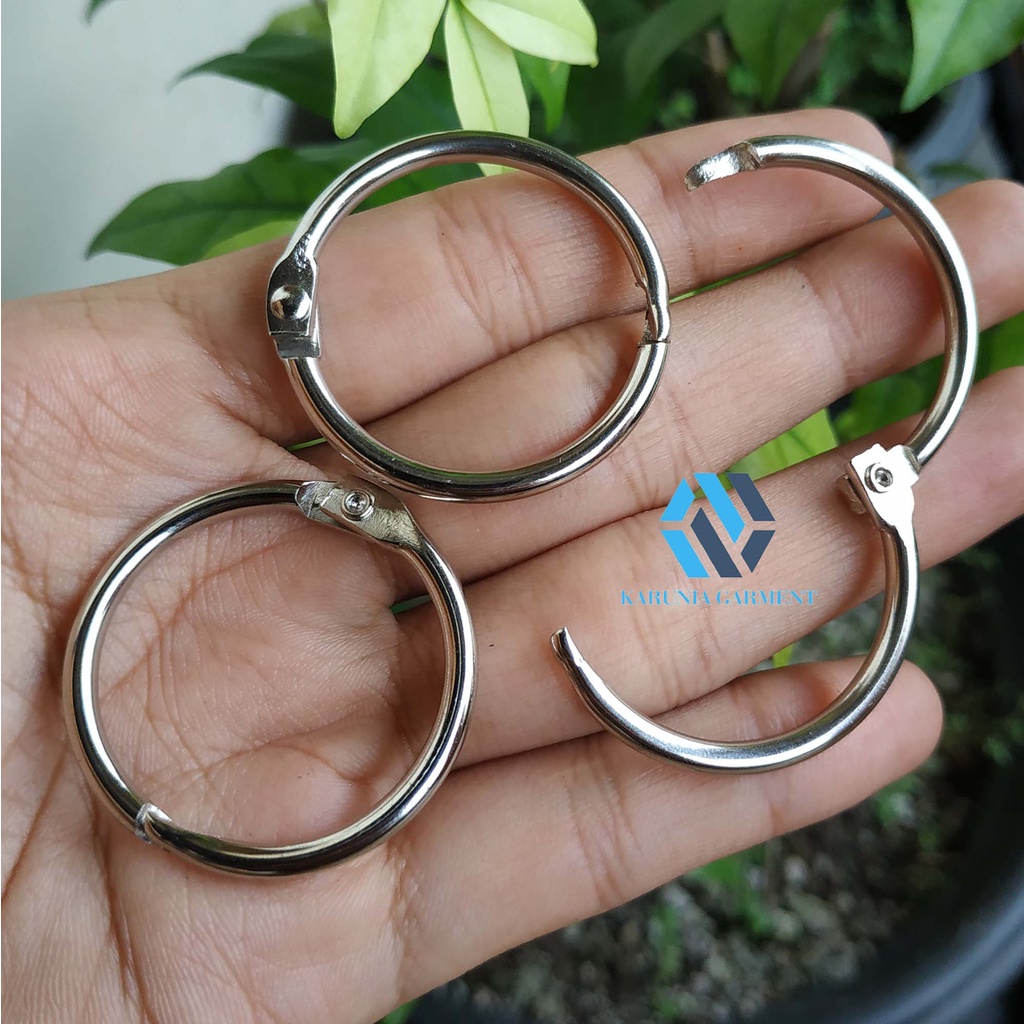 Jual RING O BULAT SCRAPBOOK BINDER BESI BUKA TUTUP 3.5 CM WARNA NIKEL ...