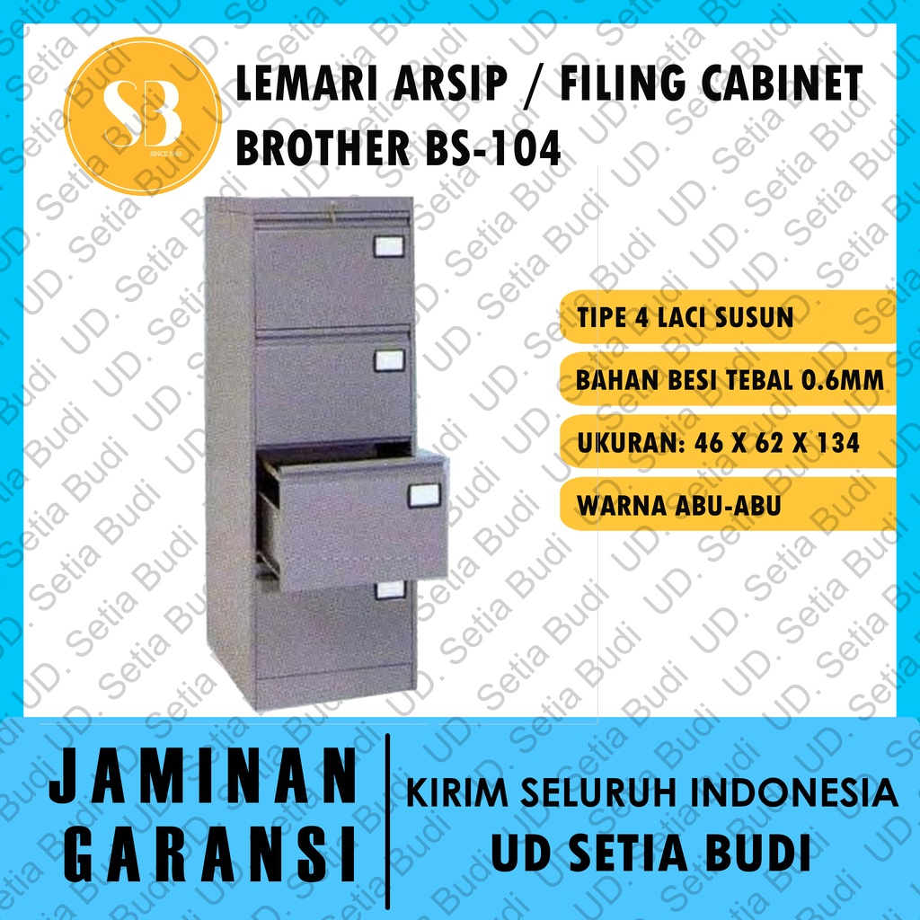 Jual Filing Cabinet Lemari Arsip Besi Brother BS-104 | Shopee Indonesia