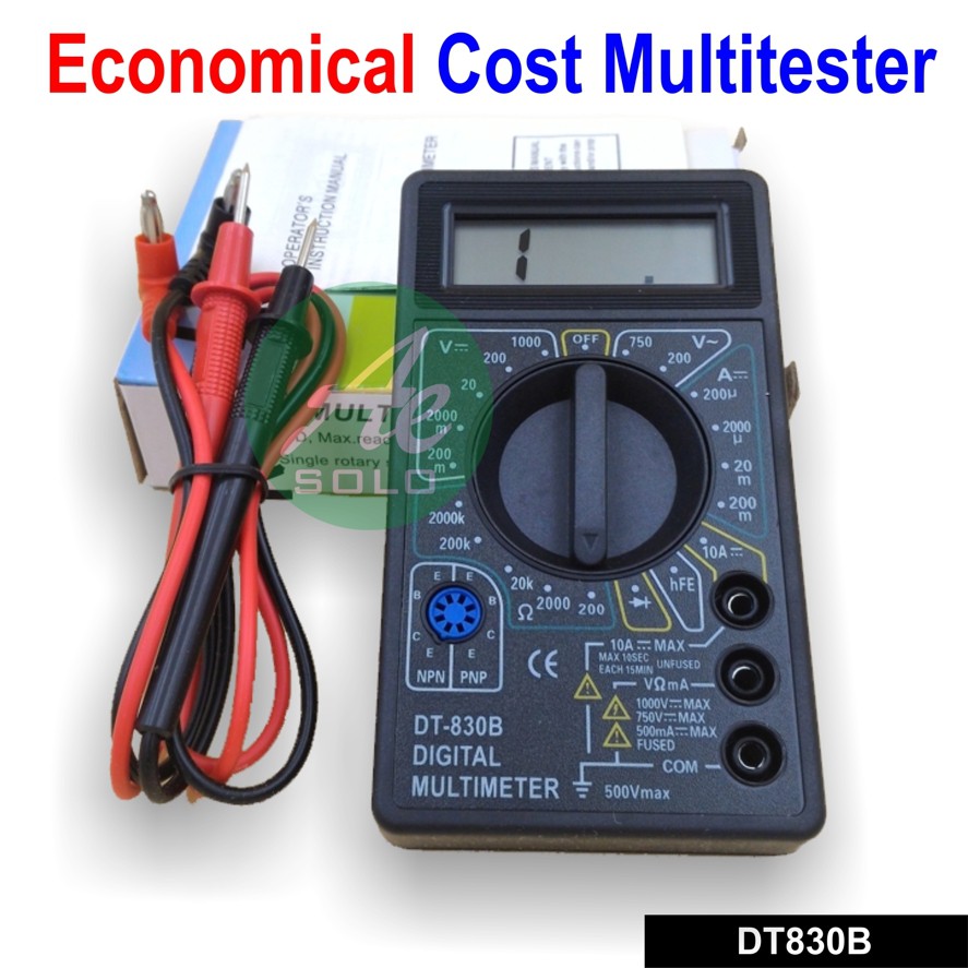 Jual Digital Multitester Multimeter Avometer DT830B DT830D | Shopee ...