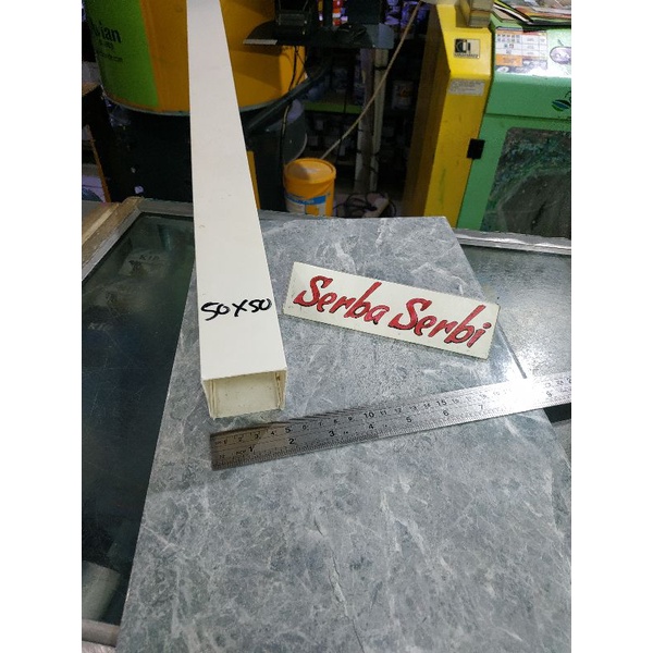Jual (/BATANG 50X50 PIPA PETAK) Wiring listrik Trunking Pvc +-1.6m ...