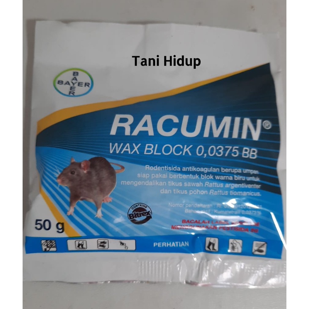 Jual Racun Tikus Racumin Rodent Block 50 gram - Bayer | Shopee Indonesia