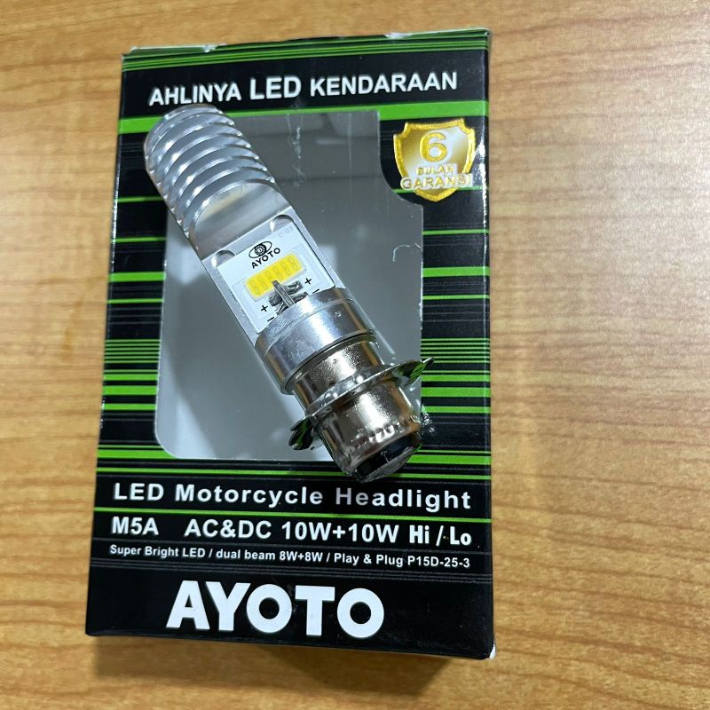 Jual Lampu depan motor led kaki 3 / k3 / gl ayoto m5a original | Shopee ...
