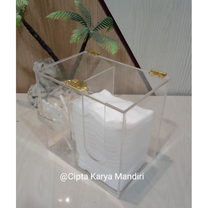Jual Promo Murah Kotak Kapas & Cutton Bad Mewah Dengan Engsel Gold ...