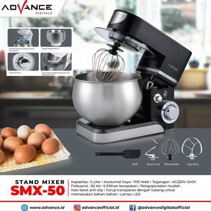 Jual Stand Mixer Advance 5 Liter SMX50 | Shopee Indonesia