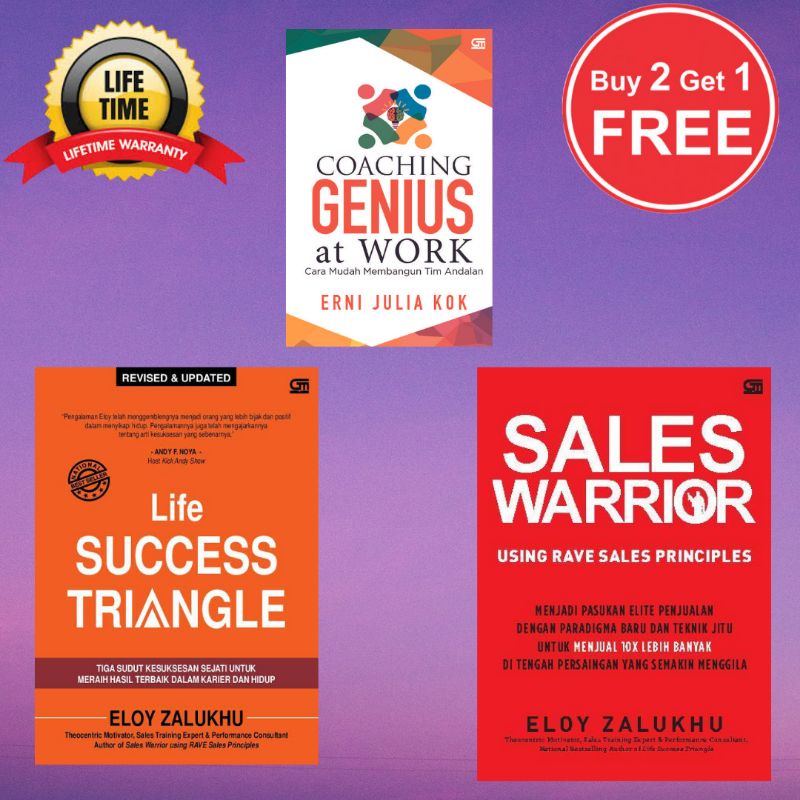 Jual Coaching Genius at Work Life Success Triangle Sales Warrior using RAVE Sales Principles ...