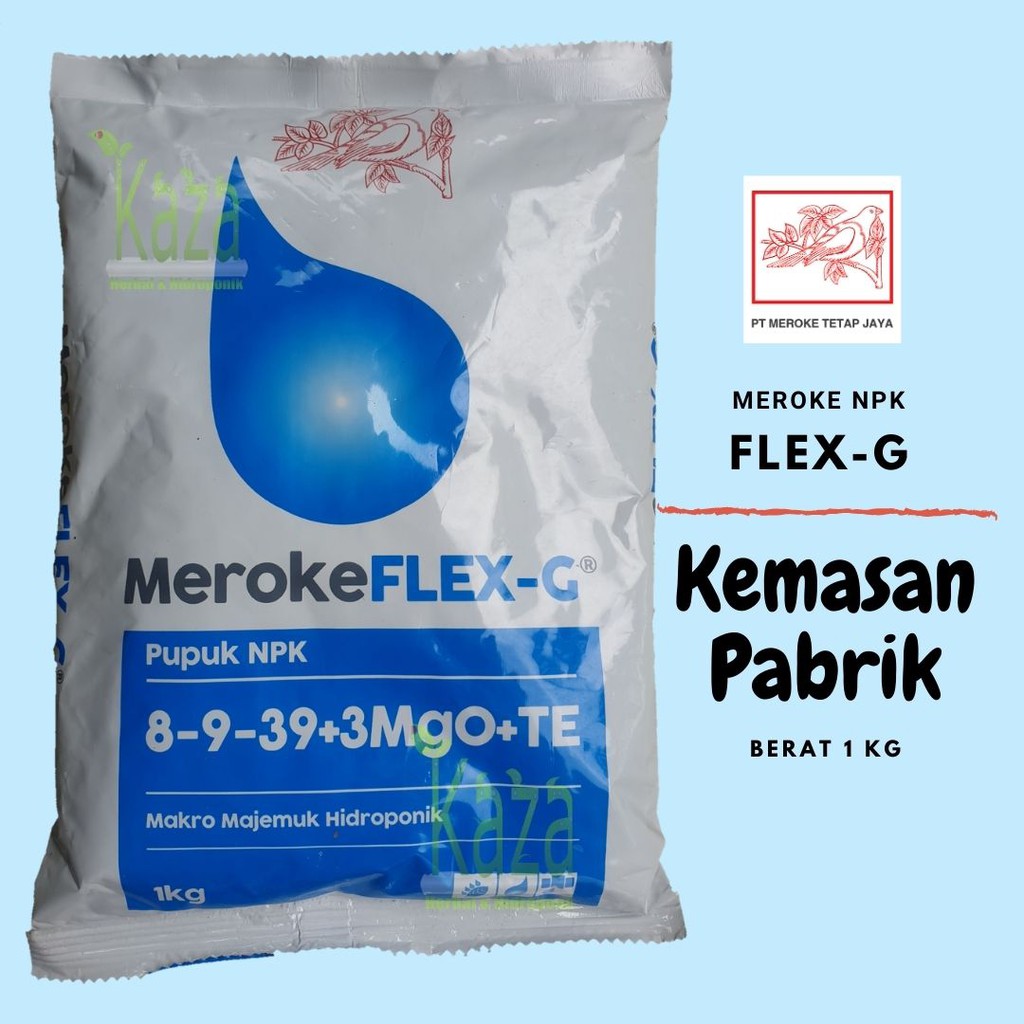 Jual Pupuk Majemuk NPK Meroke Flex-G Flexg Combo Makro Mikro 1 kg ...