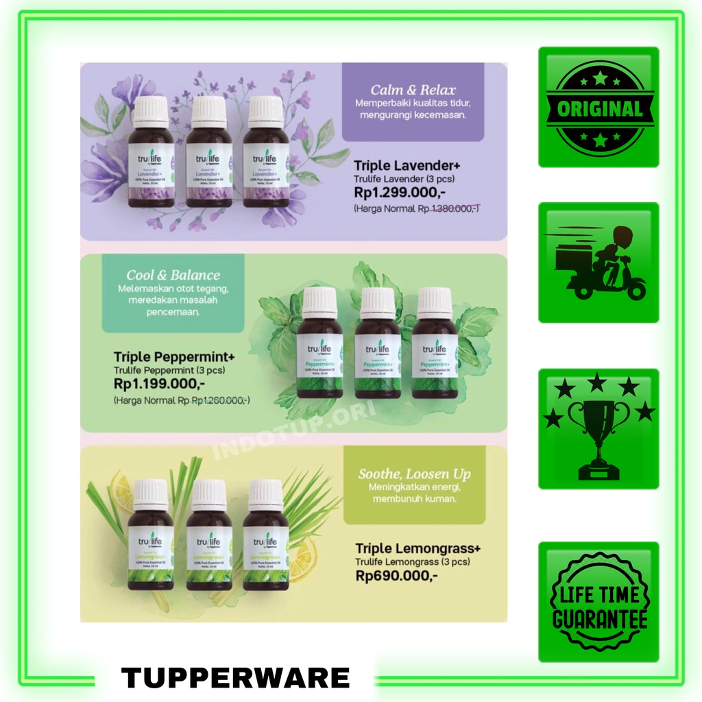 Jual Tupperware Essential Oil Pewangi Ruangan Diffuser / Free Bubble ...