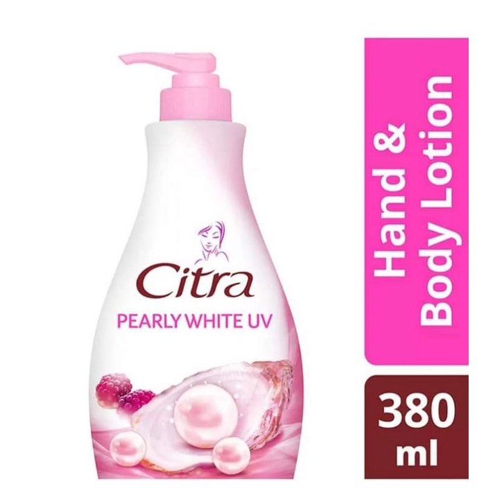 Jual Citra Hand Body Lotion Pearly White Uv 380Ml | Shopee Indonesia