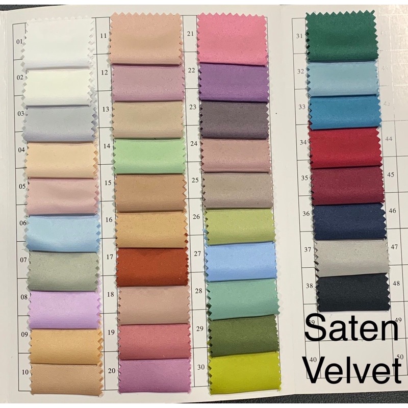 Jual COD, KAIN VELVET ROLLAN, SATIN VELVET ROLL/ Pis, pelvet silk ...