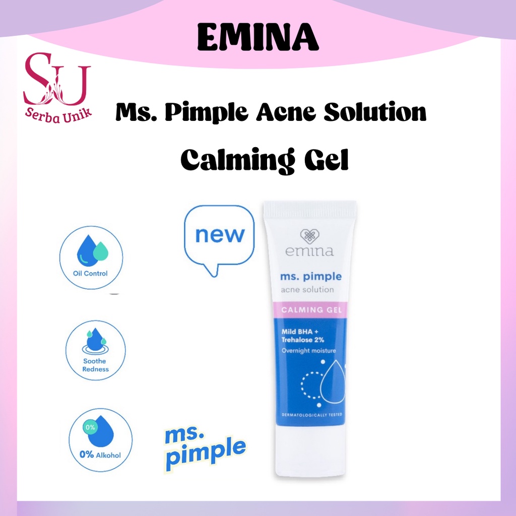 Jual Emina Ms Pimple Acne Solution Calming Gel 20ml | Shopee Indonesia