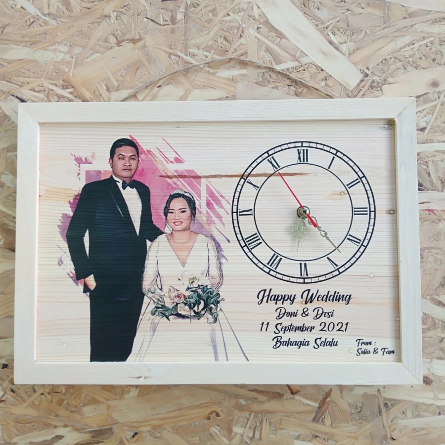 Jual Foto Kayu | Jam Kayu | Jam Dinding Kayu | Jam Sketsa | Jam Lukis ...
