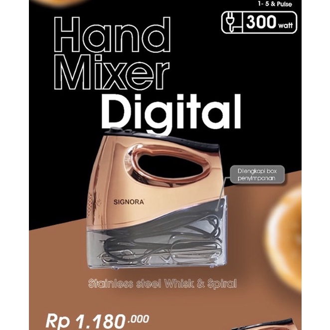 Jual HAND MIXER DIGITAL SIGNORA | Shopee Indonesia
