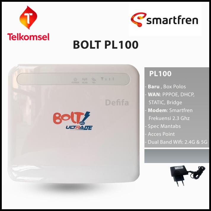 Jual Modem Router Wireless Wifi Bolt Pl100 4G Lte Dual Band 2.4G 5G ...