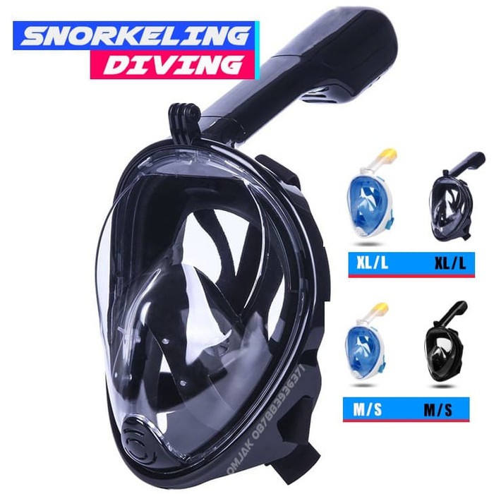 Jual Alat snorkeling full face / alat diving scuba/ alat selam renang ...
