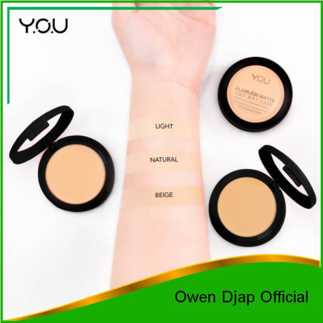 Jual You Basic Collection Flawless matte two way cake(bedak padat ...