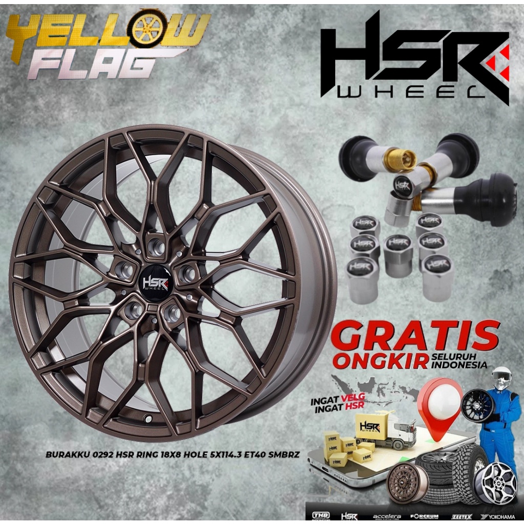 Jual Velg Racing HSR BURAKKU Ring 18 Pelek Mobil Civic Turbo Xpander | Shopee Indonesia