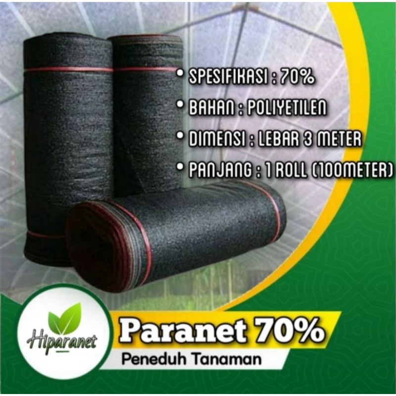 Jual paranet / shading net 70% ecer P 10 METER X L 3 METER ( RAJUT V ...