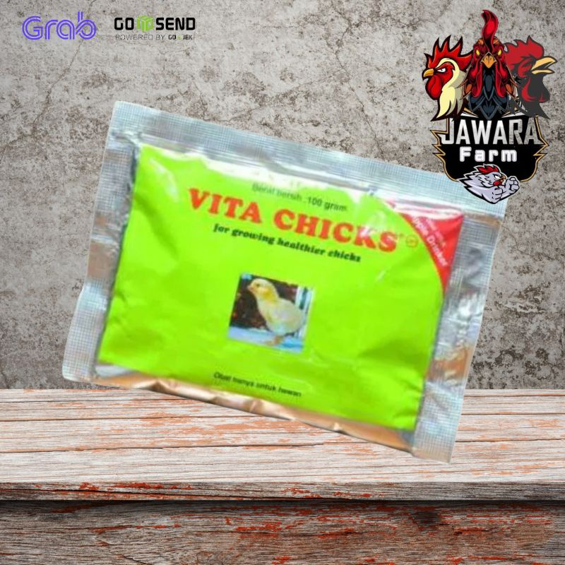 Jual Vita Chick 100 Gram Vitacik Vitamin Anak Ayam Bebek Puyuh Unggas ...