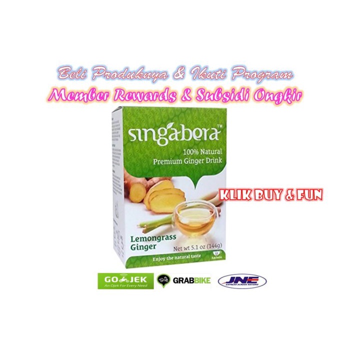 Jual tradisional-minuman- singabera premium ginger drink 12 sachet ...