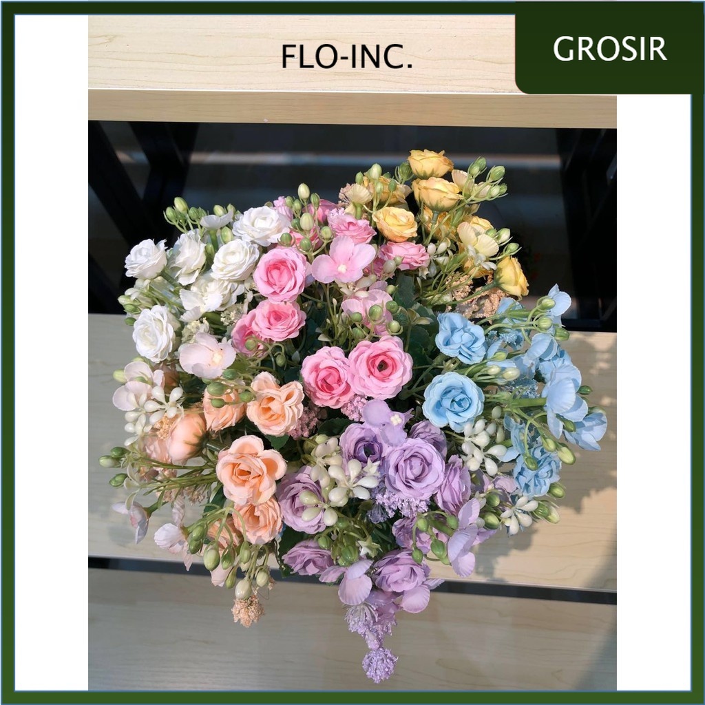 Jual FLO-INC. - Bouquet bunga BKT 214 Artifisial Dekorasi | Shopee Indonesia