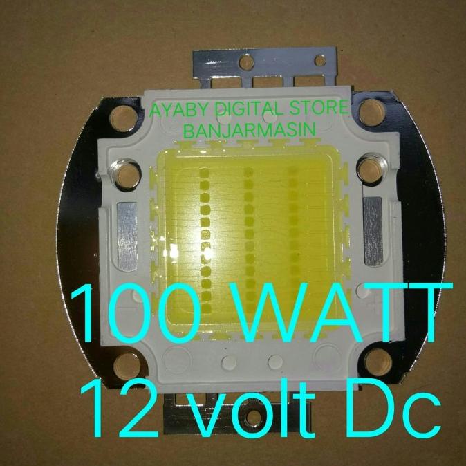 Jual %$%$%$%$] Lampu HPL 100W 9 - 12V DC High Power Led COB 100 watt 12 ...