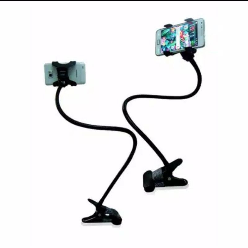 Jual Lazypod / lazy Double Clip Phone Holder Stand Jepit / Lazy Pod Hp ...