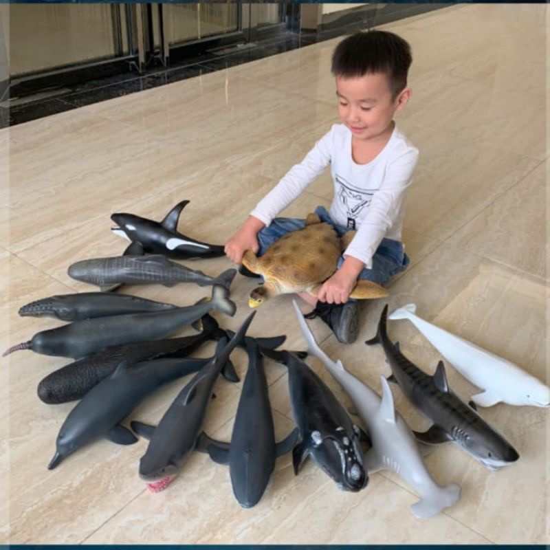 Jual Boneka Remas Realistic Simulation Shark Ikan Hiu Plush Doll ...